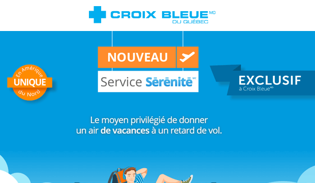 Votre avion est en retard? Croix Bleue lance le service Sérénité MC ...